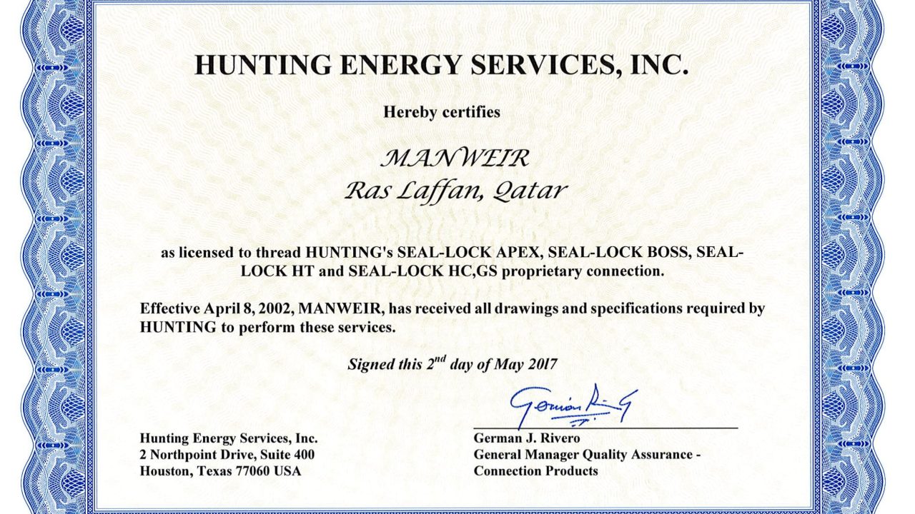 Quality test - Manweir WLL