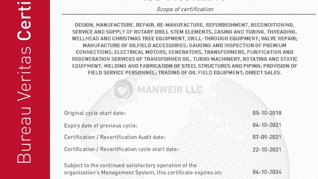 Quality - Manweir WLL